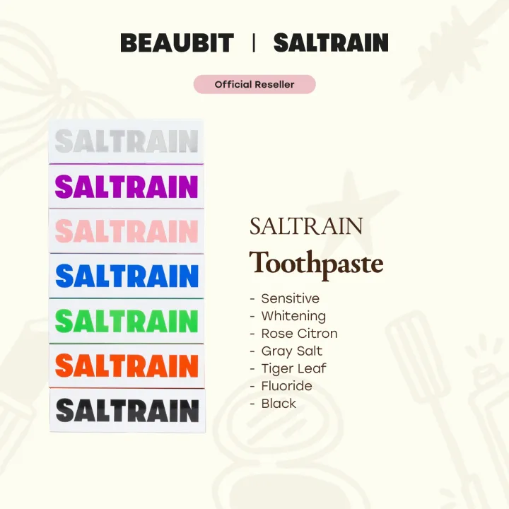 [BEAUBIT] SALTRAIN Toothpaste | Fluoride-Free & Mineral-Infused Formula for Clean, Fresh Smiles ...