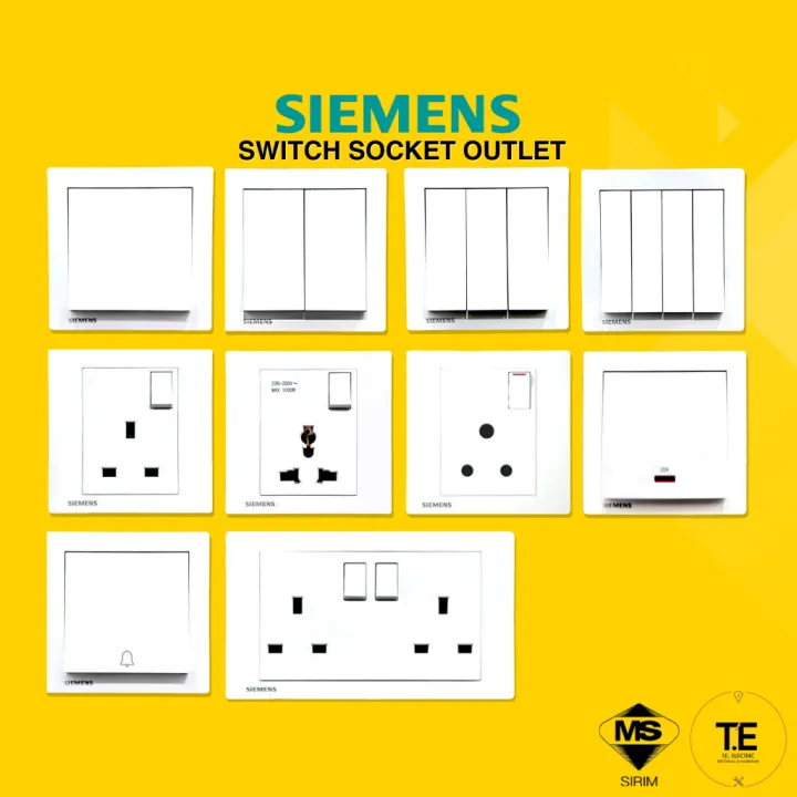 SIEMENS DELTA® RELFA SWITCHES SOCKET 13A / 15A / 2 X 13A SSO / 1 /2 / 3 ...