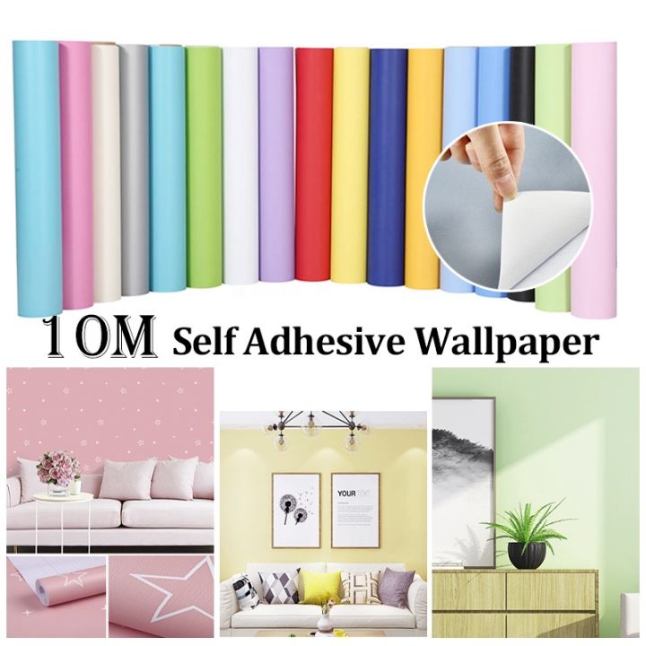 45cmx10m Waterproof Wallpaper Kalis Minyak Kertas Dinding Kertas ...