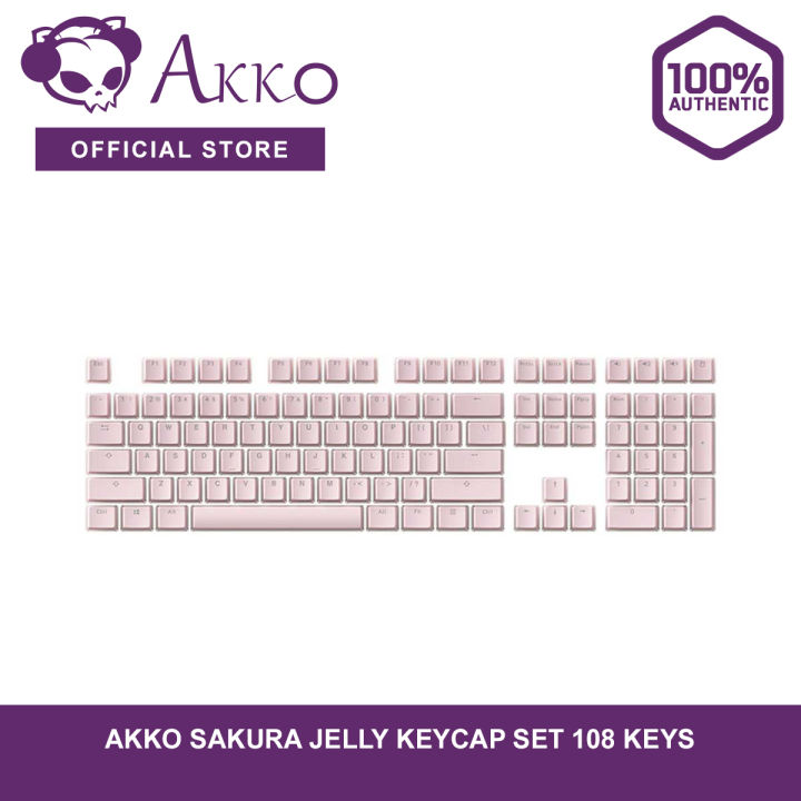 Akko Sakura Jelly Keycap Set 108 Keys | Lazada PH