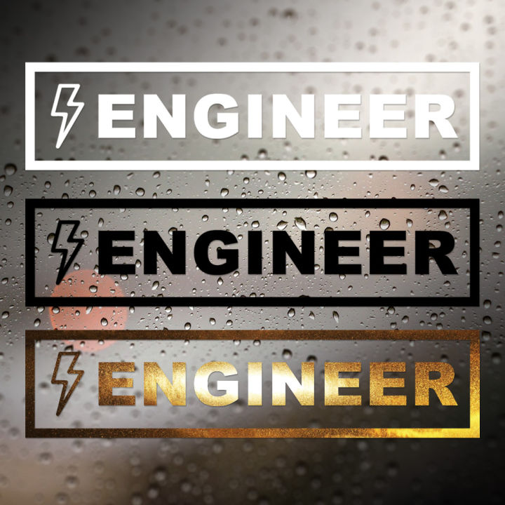 1X Sticker | Electrical Engineer | Weather Proof die-cut decals | Logo ...