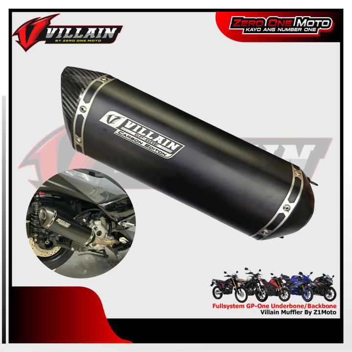 Villain Muffler GP One Carbon Edition For Yamaha R3/R15 V2,V3,V4/CBR150 ...