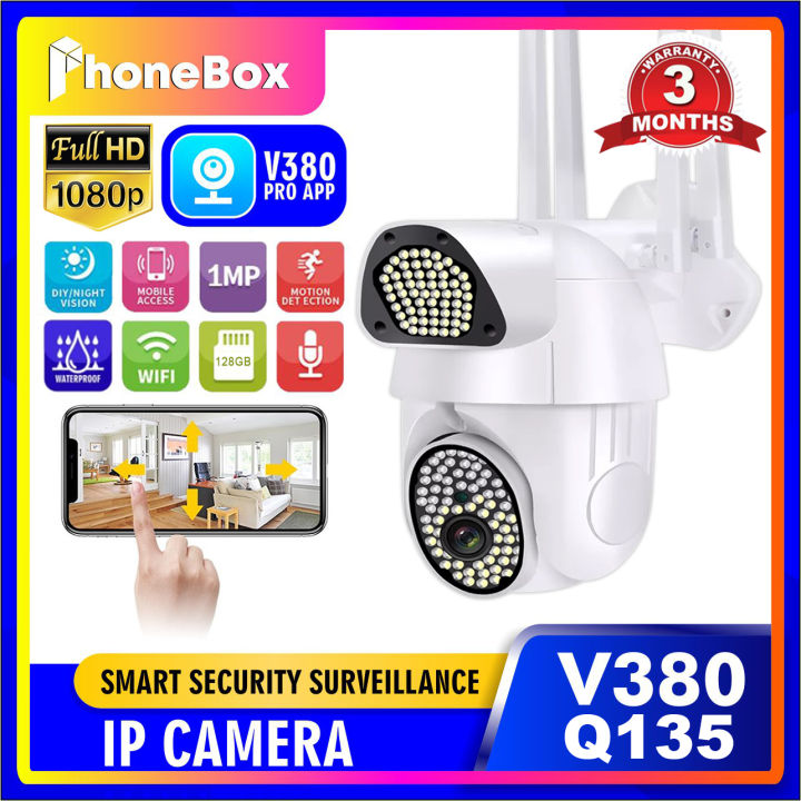 PHONEBOX V380 Q135 Pro CCTV 135LED Camera Top Wireless WIFI Network ...