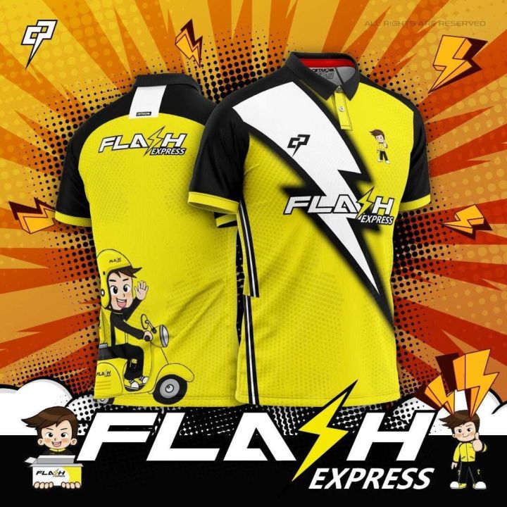 Lawa Bakhang Design Jersi Flash Express POLO Jersey Big Size XS-6XL ...