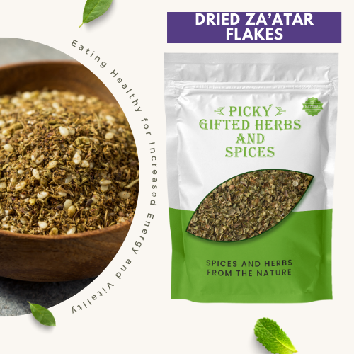 Dried Za'atar Flakes - Gluten-Free Non-GMO All Natural and Organic 25g ...