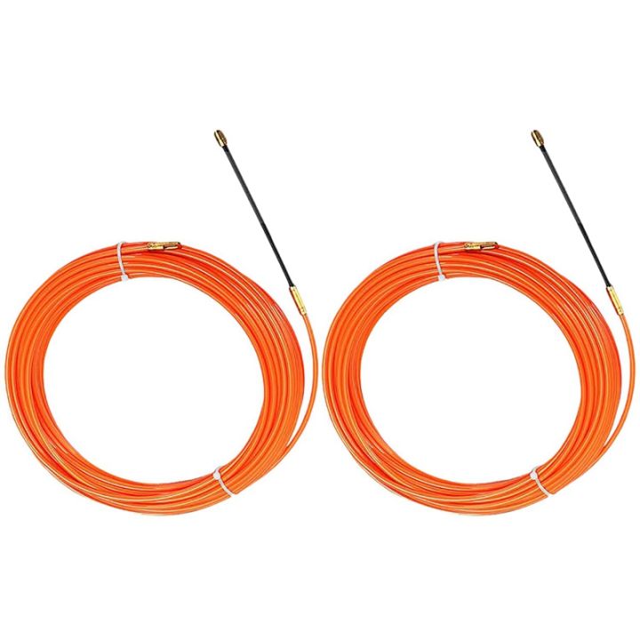 (UKVN) 2x 4mm 15 Meter/30 Meter Orange Guide Device Nylon Electric ...