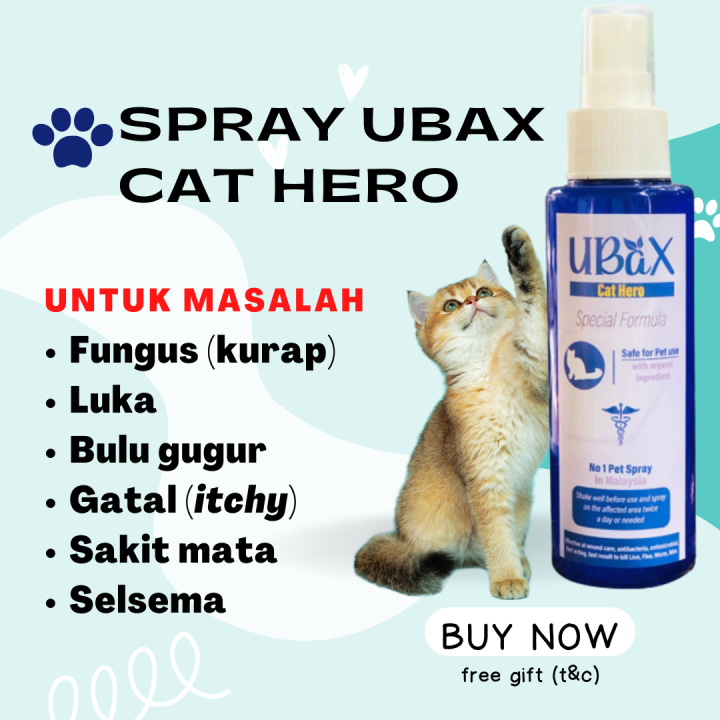 Spray Ubax Pet Spray Masalah Kutu Hama Gatal badan Earmite Pet Spray ...