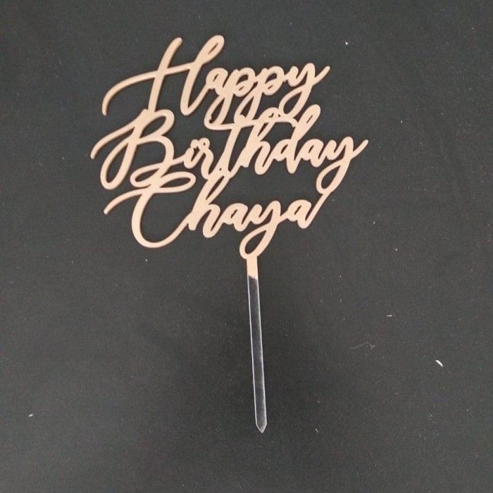 Promo CUSTOM CAKE TOPPER 20 CM / HIASAN KUE / TOPPER KUE Elegan ...