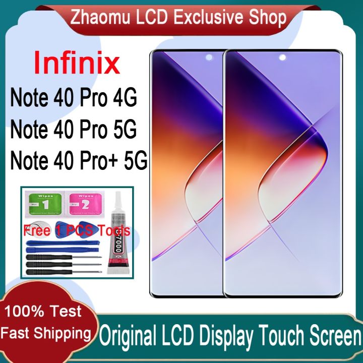 Original AMOLED Infinix Note 40 Pro 4G 5G Note 40 Pro Plus 5G LCD ...