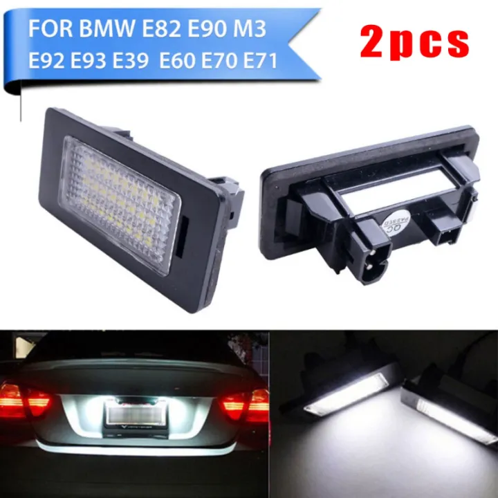 LCX License Plate Number Lights E70 E39 F30 for BMW E90 M3 E92 2pcs ...