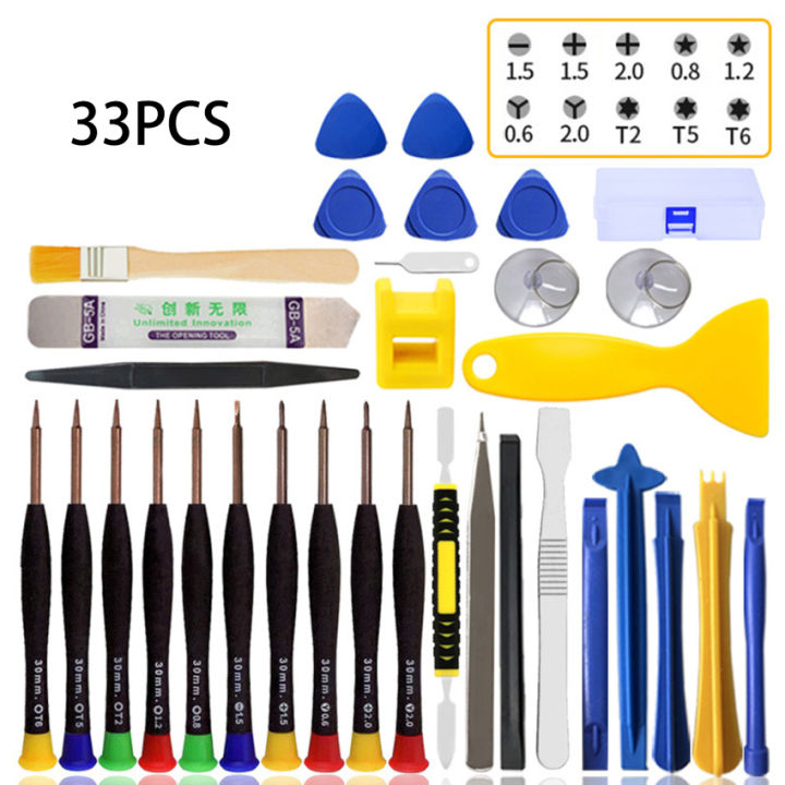 33pcs Phone Repair Tool Kit，RealPlus Removal Repair Opening Tool Kit ...