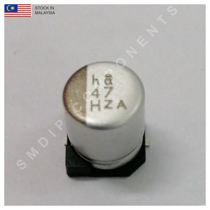 3PCS Japanese-Grade 47uF 50V 105°C, SMD Capacitor, 6.3mm x 8mm | Lazada