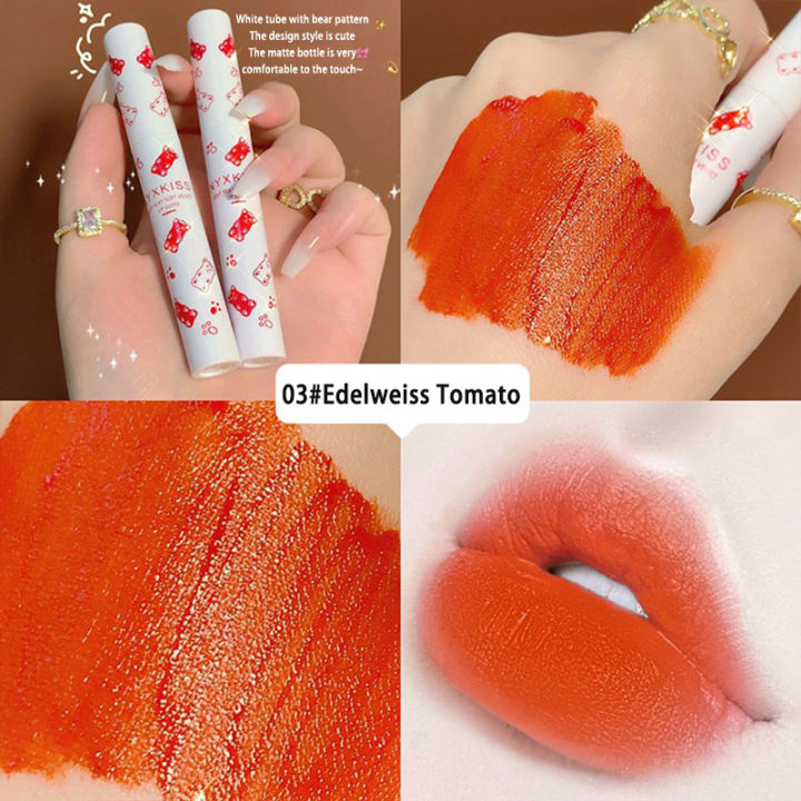 Wishcat Velvet Lip Glaze Matte Fog Face Lip Dye Lasting Whitening And ...