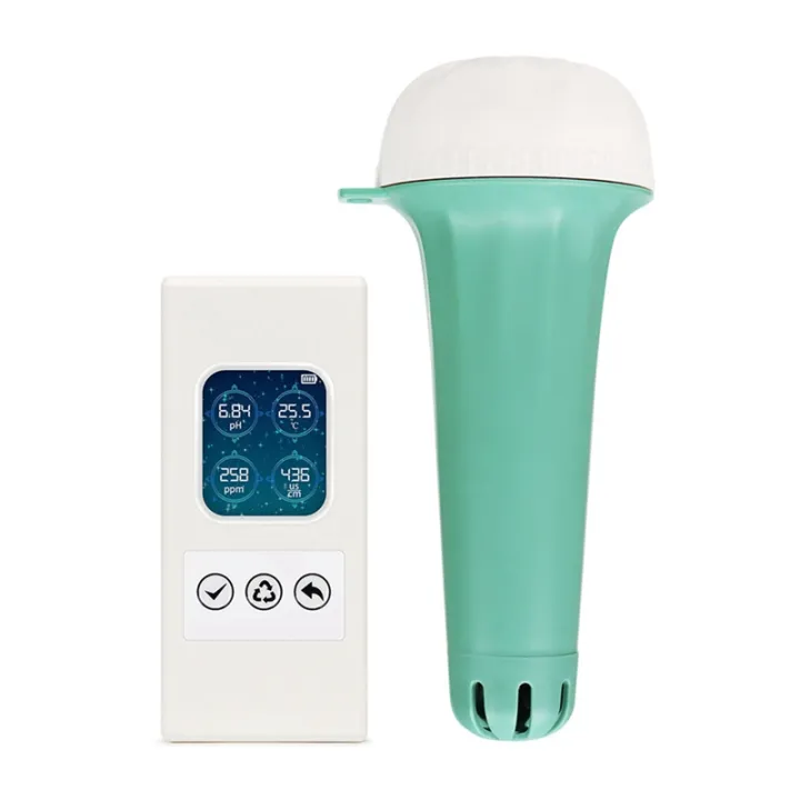 Swimming Pool Water Quality Tester 4 In1 IP68 Waterproof Swimming Pool ...