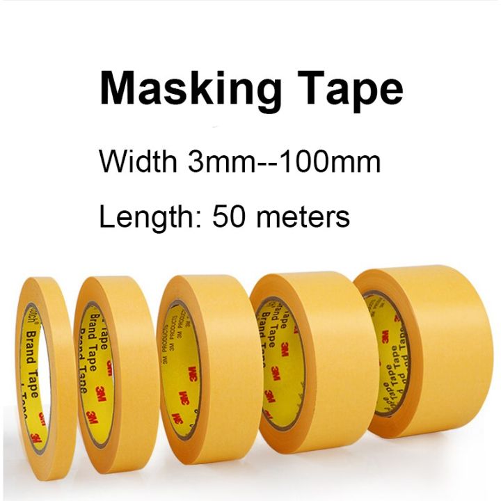 3M 244 Masking Paper, Paper Tape, High-viscosity Separation Single Side Spray Paint for ...