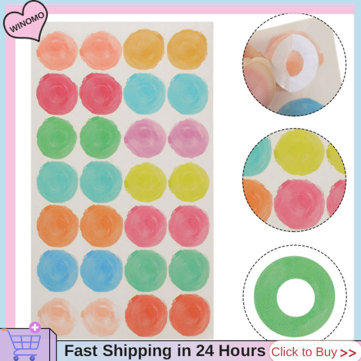 WINOMO 20 Sheets Hole Reinforcement ers Binder Paper Hole Ring ...