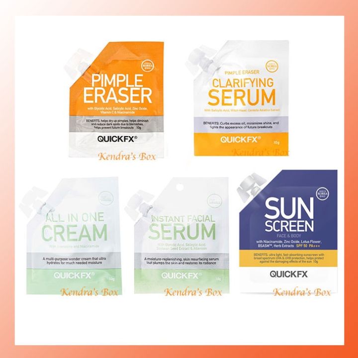 Quickfx Sunscreen / Pimple Eraser / Clean Collection 10g | Lazada PH