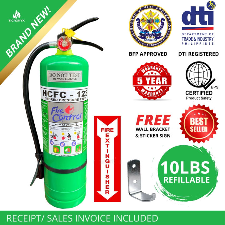 Fire Extinguisher HCFC-123 10lbs Brand New | Lazada PH