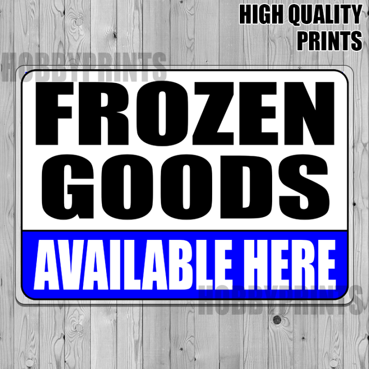 Frozen Goods Laminated Signages | Lazada PH
