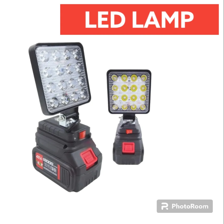 LED lampu emergency lampu cordless Antarmuka baterai Makita LED work ...