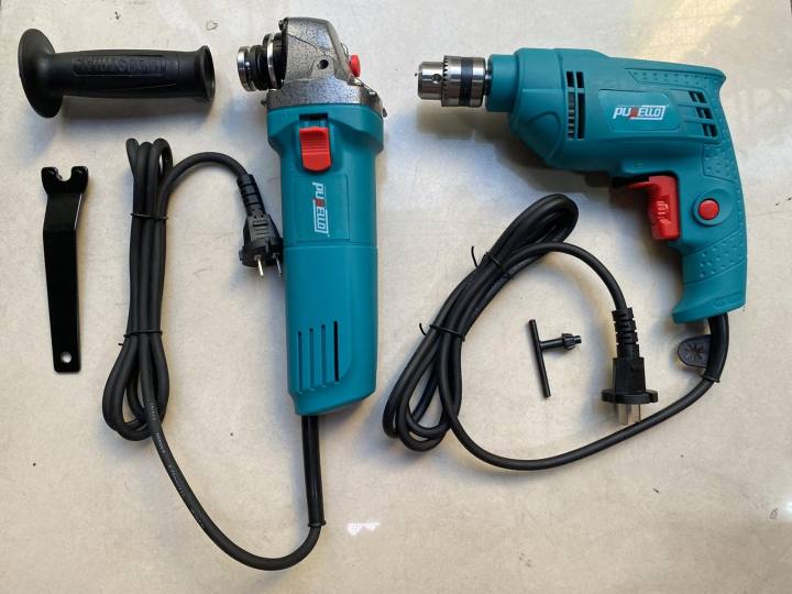 1 Set Pusello High Quality Power Tool Driller and Grinder 2 in 1 tools ...
