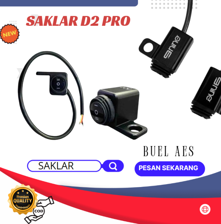 SAKLAR D2 PRO Saklar Motor Engine On Off + Starter Kanan Model Universal Mm | Lazada Indonesia