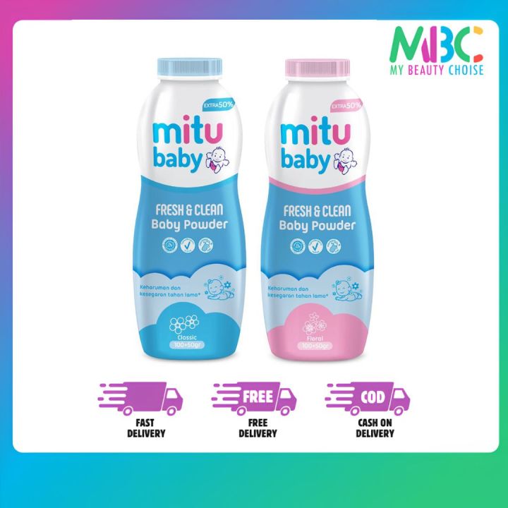 Mitu Baby Fresh & Clean Baby Powder | Lazada Indonesia
