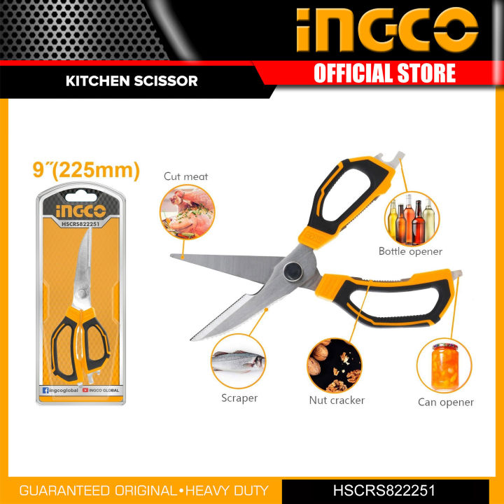 Ingco HSCRS822251 9" Kitchen Multi-Function Scissors 225mm IHT | Lazada PH