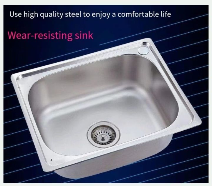 Stainless Steel Kitchen Single Sink 33x39/45x39/52x39/31x37 with ...