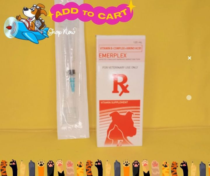 EMERPLEX Vitamin B-Complex + Amino Acid 120ml with Free Syringe | Lazada PH
