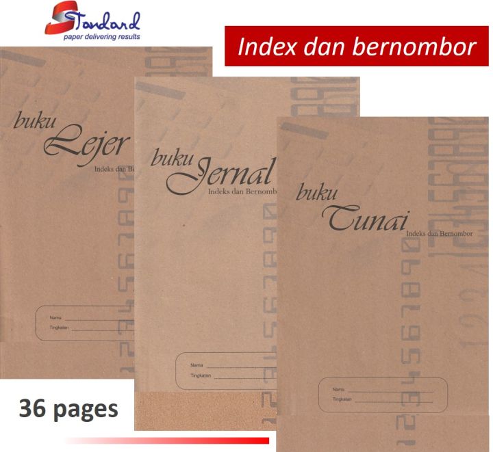 Cash Book / Journal Book / Ledger Book / Buku Tunai / Buku Jernal ...