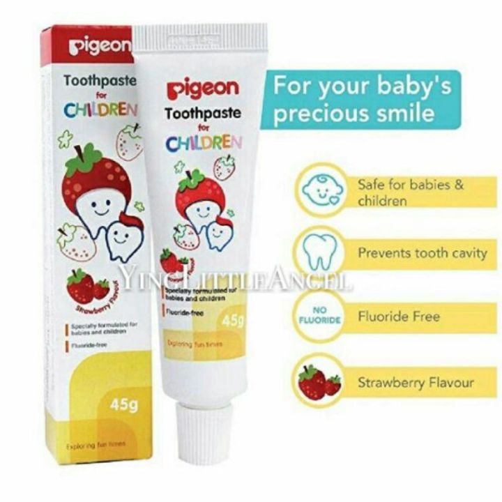 PIGEON Children Toothpaste *Fluoride-Free* | Lazada