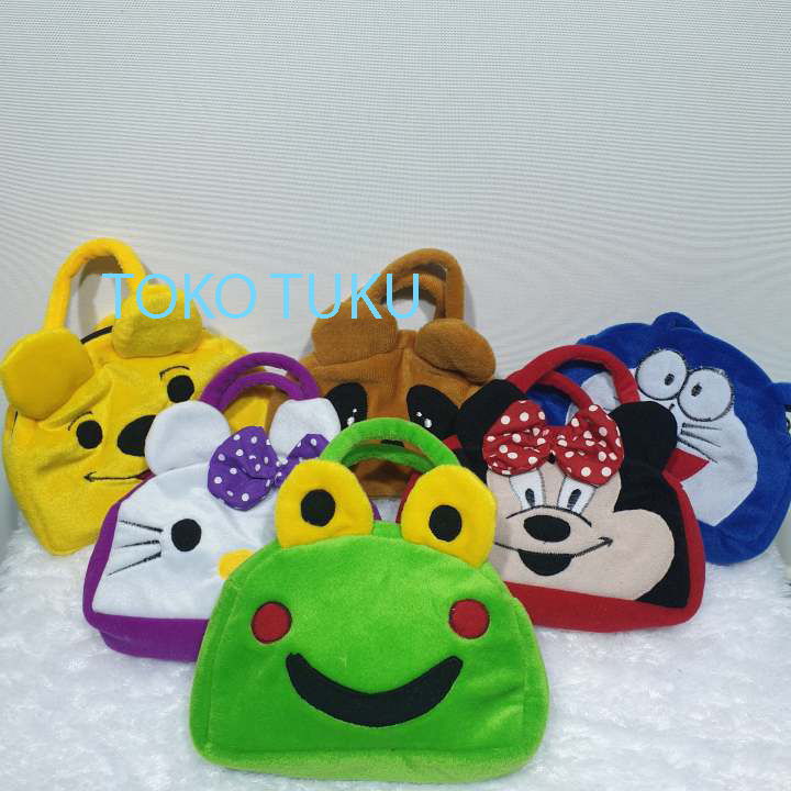 Tas karakter anak hewan lucu/tas hp/taskoin/tas uang/tas jinjing ...