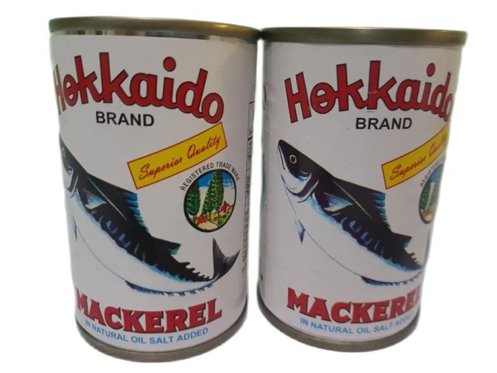 HOKKAIDO Mackerel Sardines in Oil, Salt Added - White (pack of 6 cans x 155 grams) | Lazada PH