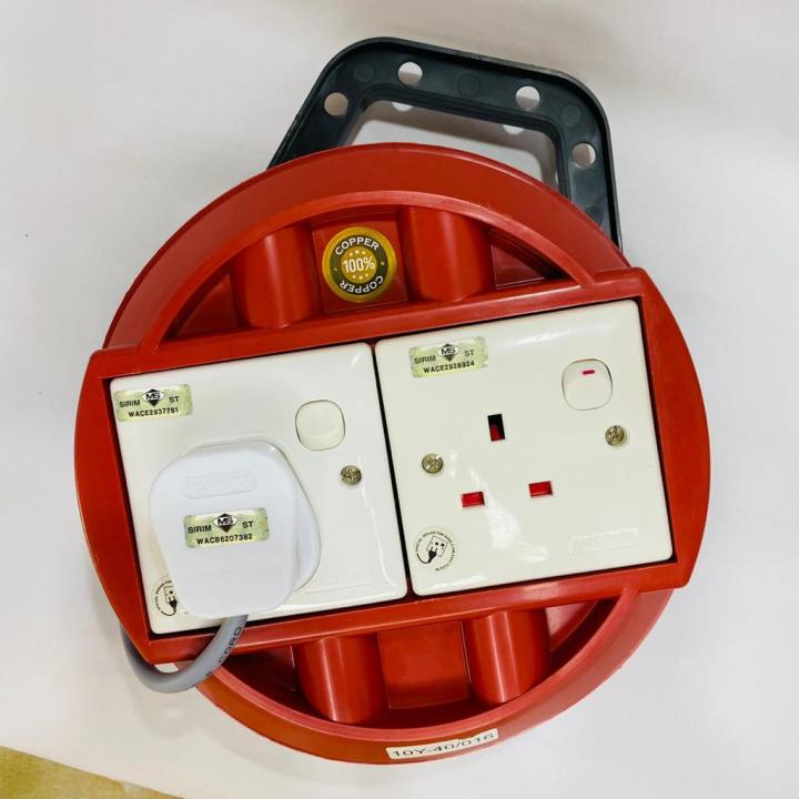 2 GANG 40/0.16 X 3C SIRIM EXTENTION BOX ROUND EXTENSION CABLE BOX ...