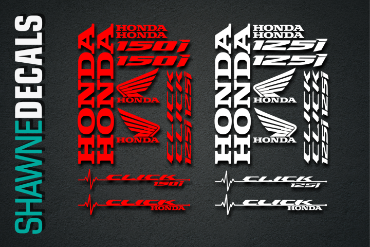 HONDA CLICK 150i/125i STICKER PACK | Lazada PH