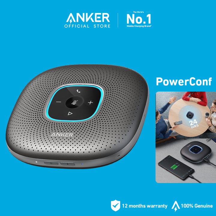 Anker PowerConf Speakerphone, Zoom Certified Conference Speaker with 6 ...