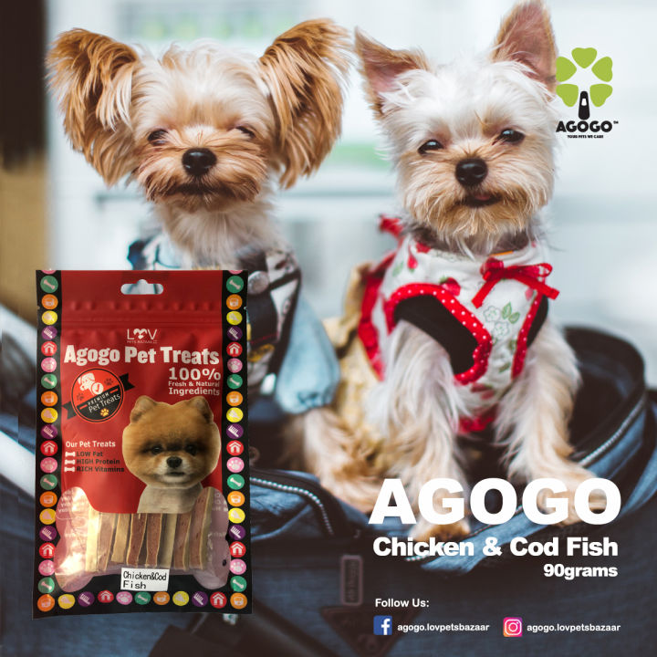 AGOGO Chicken Cod Fish 90grams | Lazada