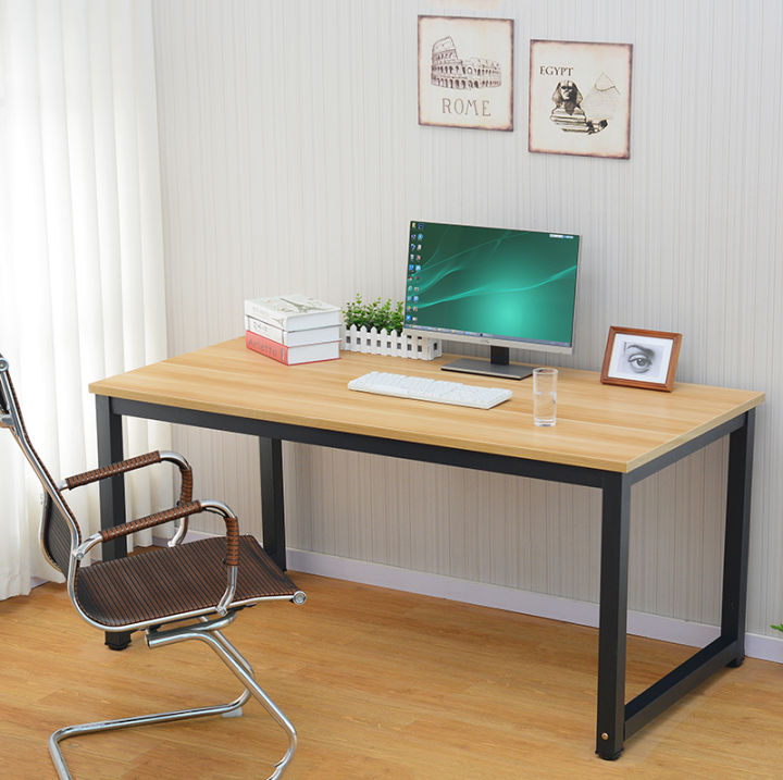 table Home office desk Computer Desk Large, clean and efficient office ...
