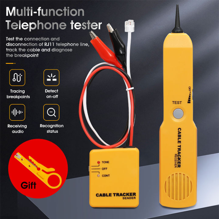 Tracker Diagnose Tone Finder Telephone Wire Cable Tester Toner Tracer ...
