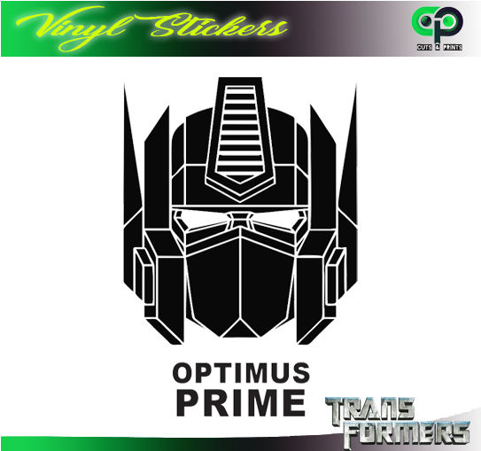 Optimus Prime 001 ( Transformers ) - Vinyl Sticker ( For Laptop ...
