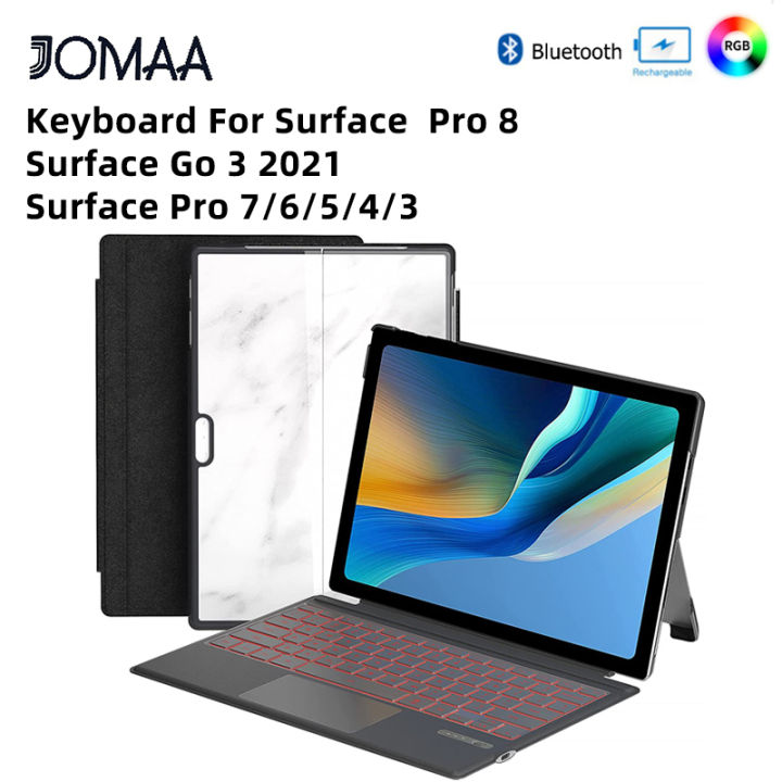 JOMAA For Google Bluetooth Keyboard Case for Surface Pro 8/Surface Go 3 ...