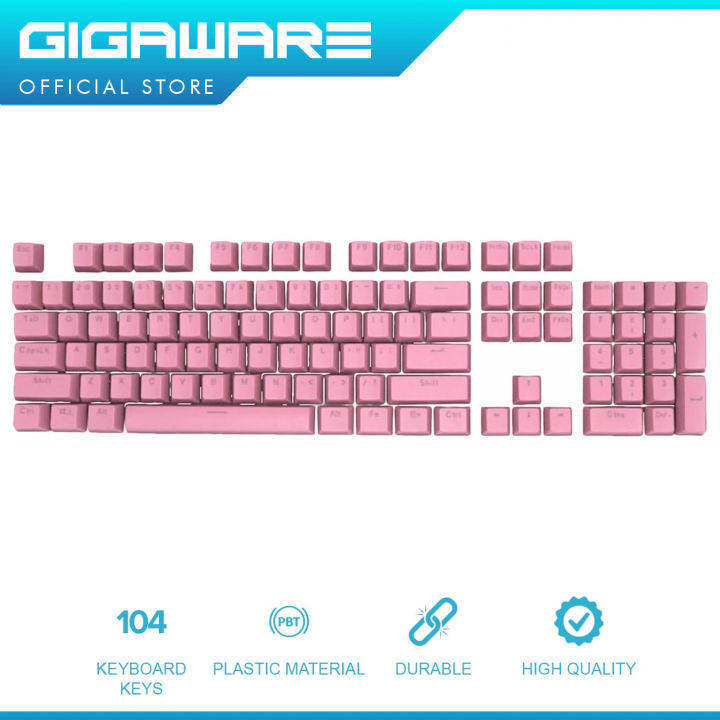 Gigaware 104 Key PBT Ergonomic Backlit Keycaps for Mechanical Keyboard | Lazada PH