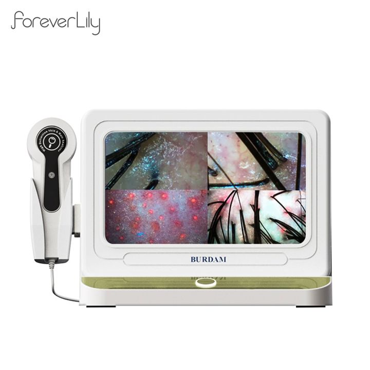 10 inch HD Display Professional Skin Analyzer 50X/200X Magnifying Skin ...