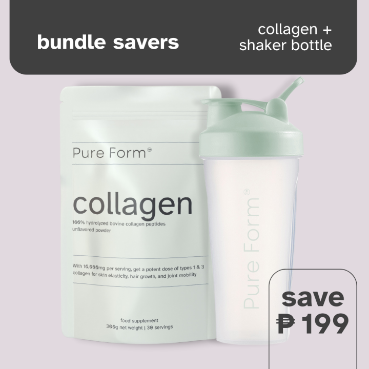 Collagen + Shaker Bottle | Pure Form Bundle Savers | Lazada PH