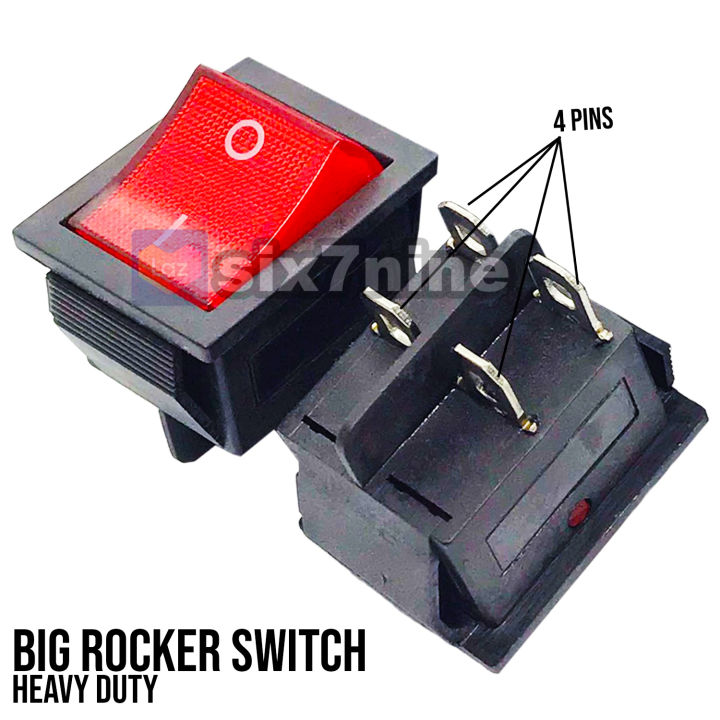 ON-OFF Big Rocker LED Switch 4 Pins Heavy Duty | Lazada PH