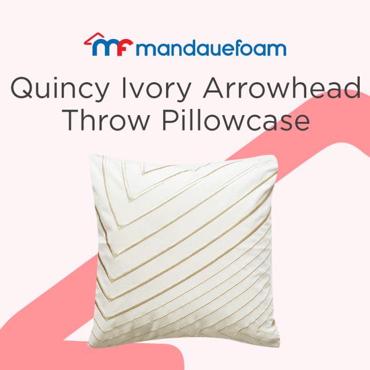 Mandaue Foam Quincy Ivory Arrowhead Throw Pillowcase | Lazada PH