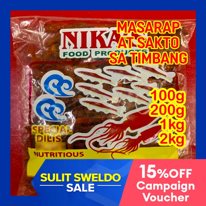 Nika's DILIS SWEET AND SPICY 1kg 100g 200g 500g 1kilo Kutkutin Snack ...