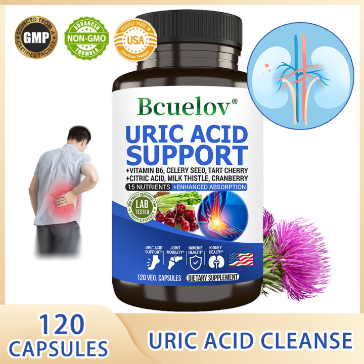 Bcuelov Uric Acid Control - Supports Healthy Uric Acid Levels - Uric ...