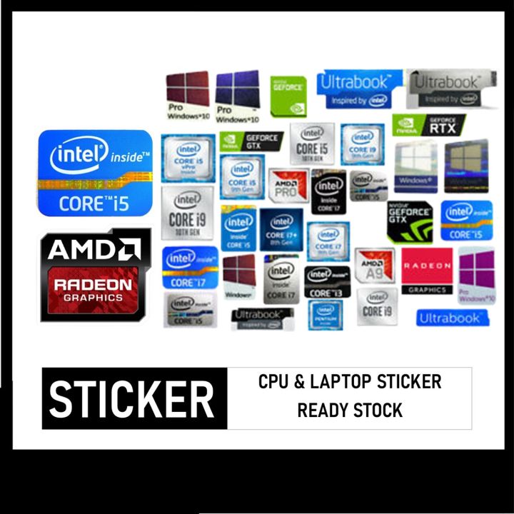 【Ready Stock】Lable INTEL Core i3 / Core i5 / Core i7 / nVidia GTX ...